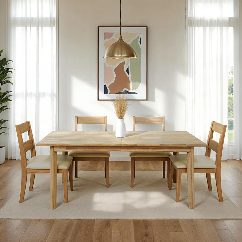 The Twillery Co. Claxton Sonoma Extension Solid Wood Dining Table & Reviews - Wayfair Canada
